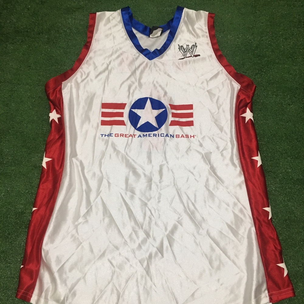 Wwe Great American Bash Basketball Jersey Shirt Vinta… - Gem